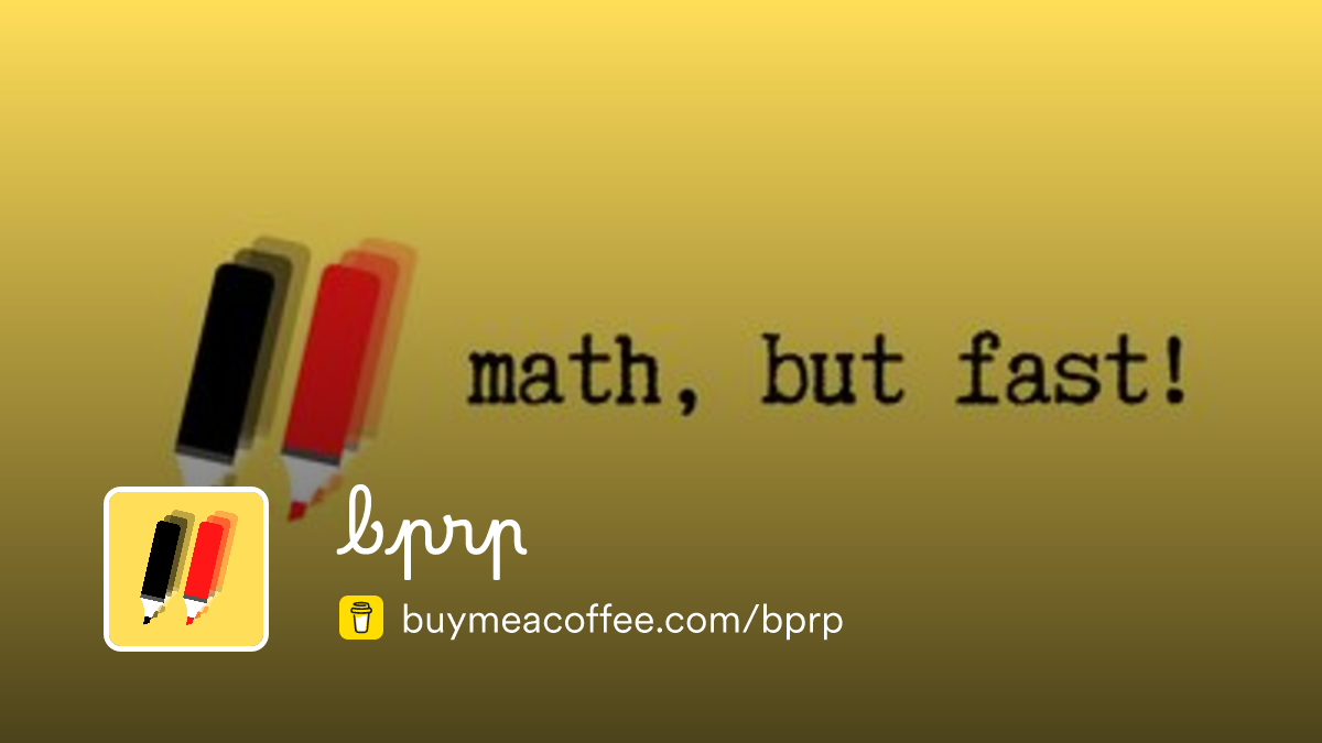 bprp is creating FAST math videos! - Buymeacoffee