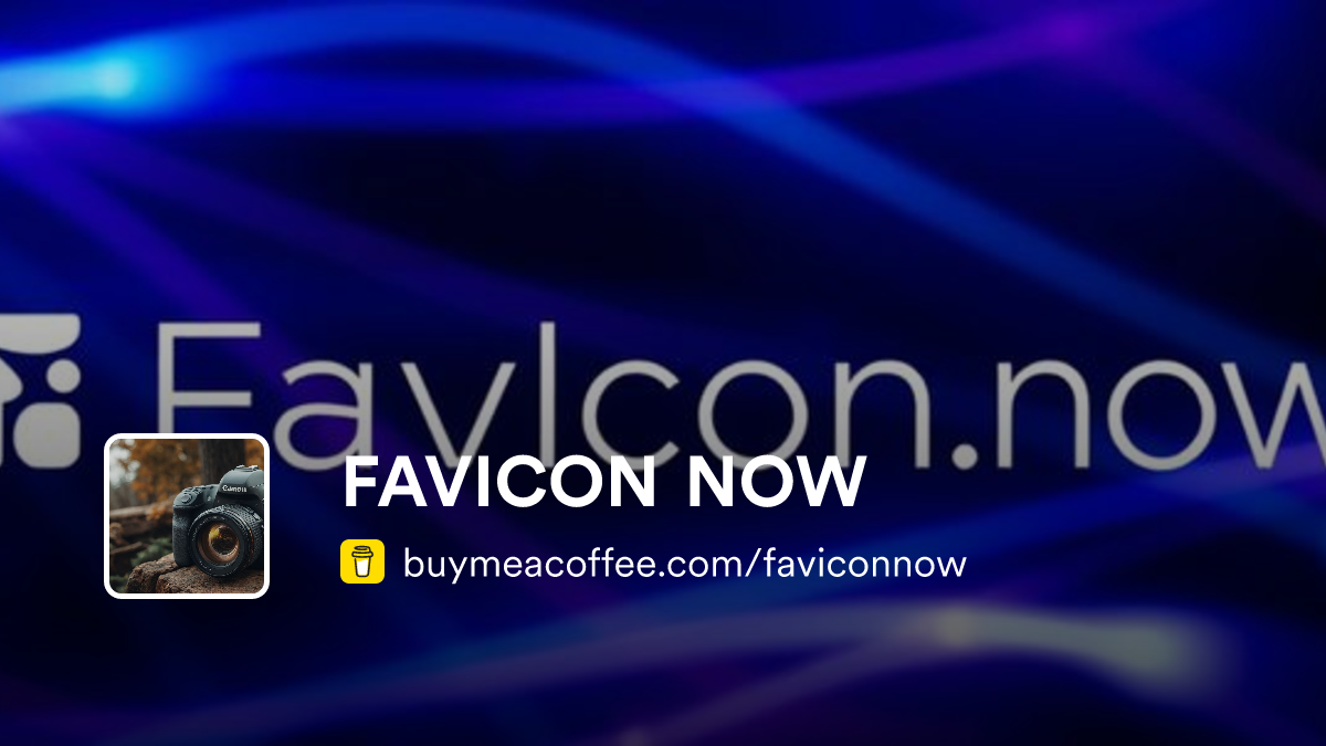 FAVICON NOW is FavIcons for Websites - Buymeacoffee