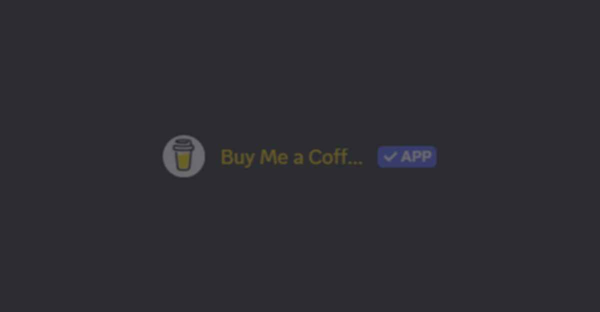 How to work the Buy Me a Coffee Discord bot? — thomasbnt - Buymeacoffee