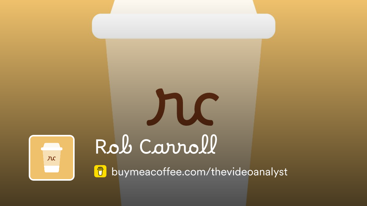 Rob Carroll is Sports Data Courses - Buymeacoffee