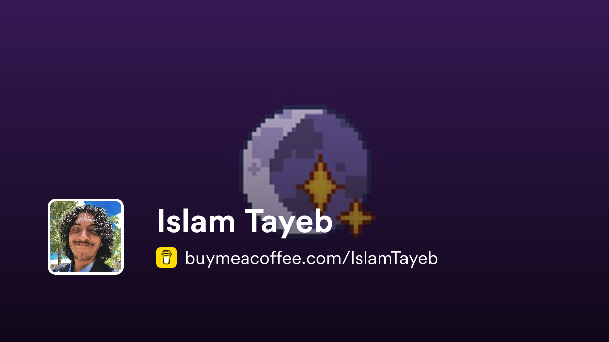 Islam Tayeb - Buymeacoffee