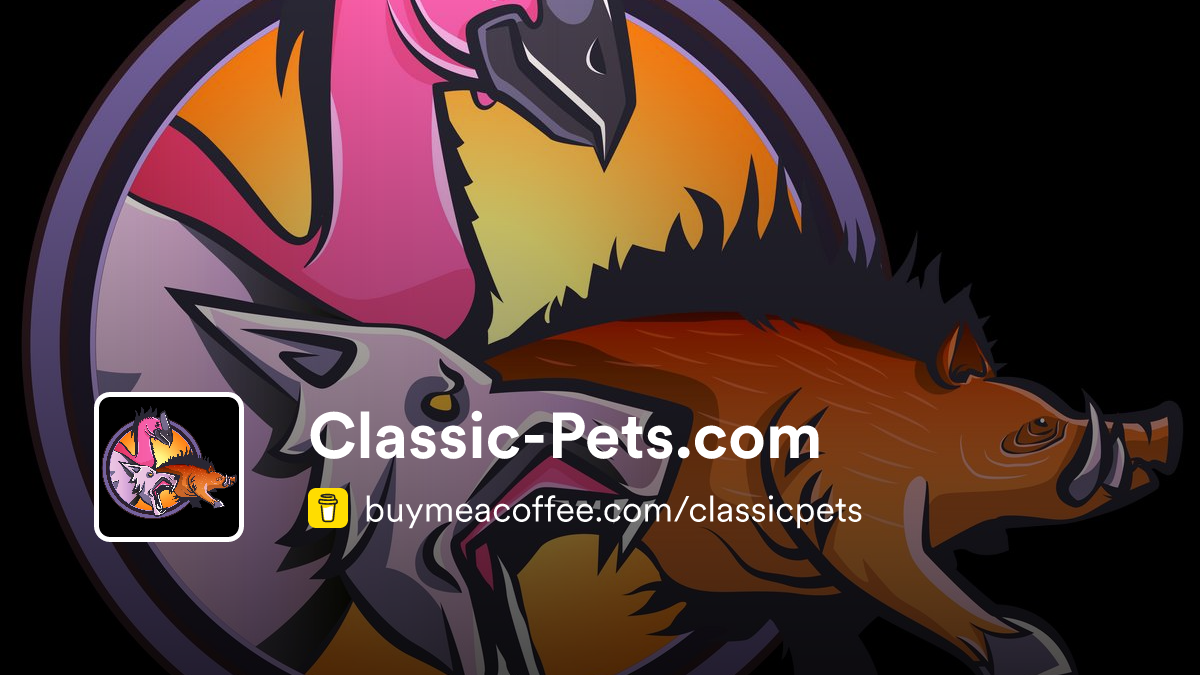 Classic-Pets.com is creating a hunter pet database - Buymeacoffee