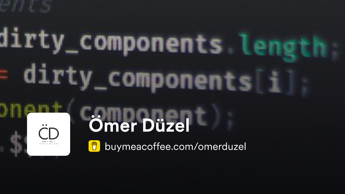 Ömer Düzel is Web Site Projects with HTML/CSS/JavaScript - Buymeacoffee