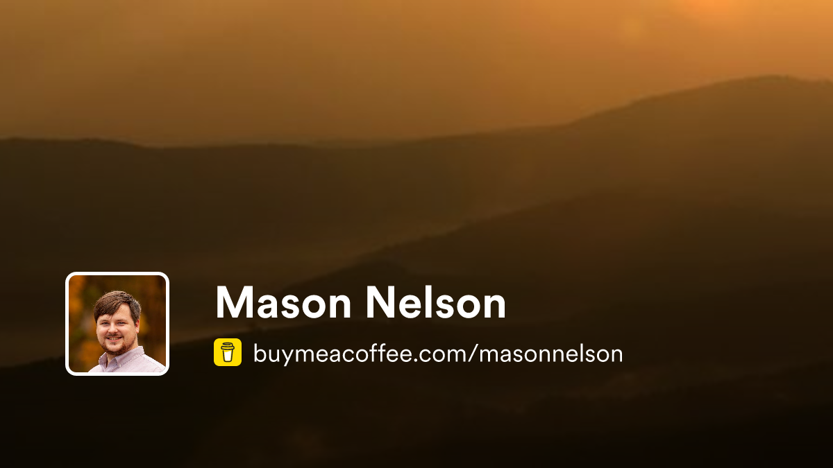 Mason Nelson - Buymeacoffee