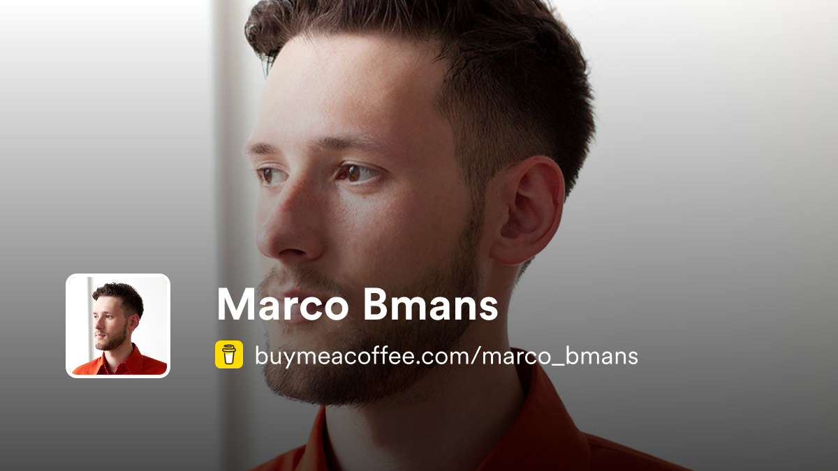 Marco Bmans - Buymeacoffee