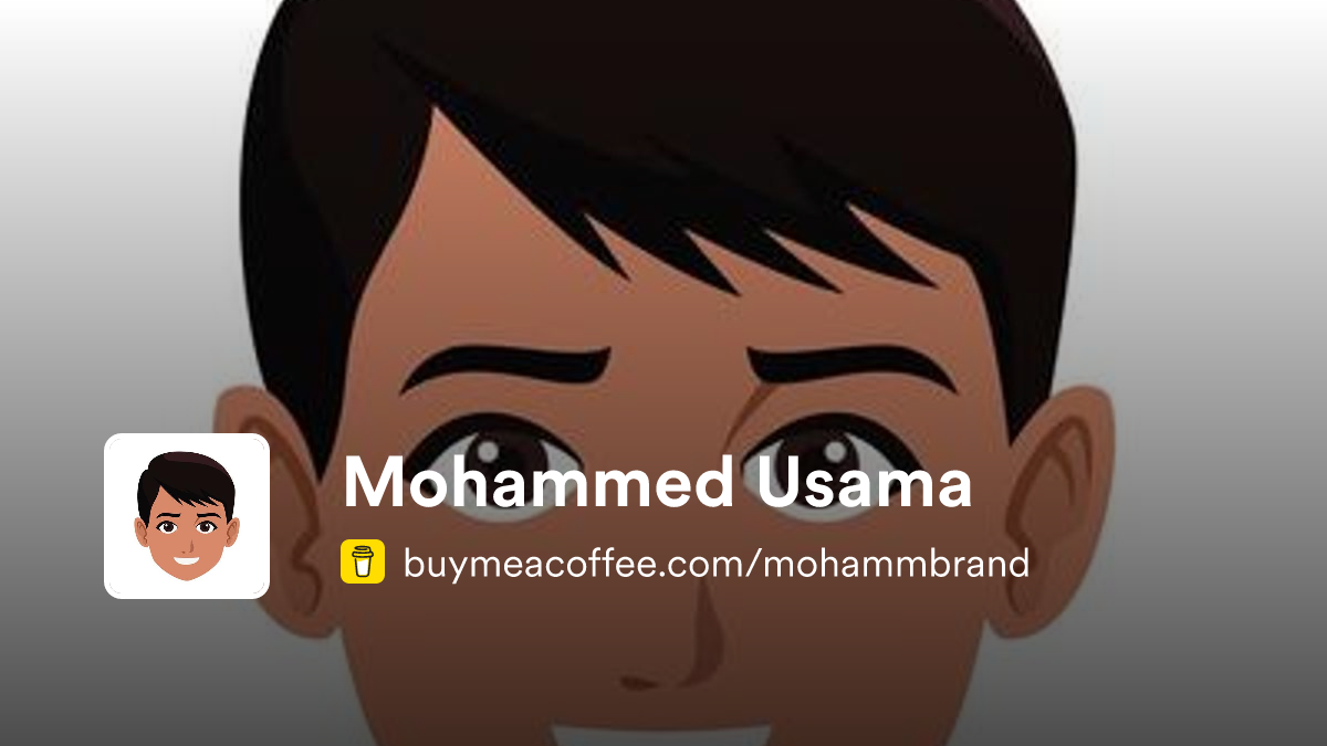 Mohammed Usama - Buymeacoffee