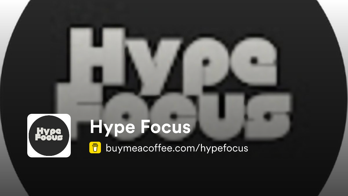 Hype Focus - Buymeacoffee