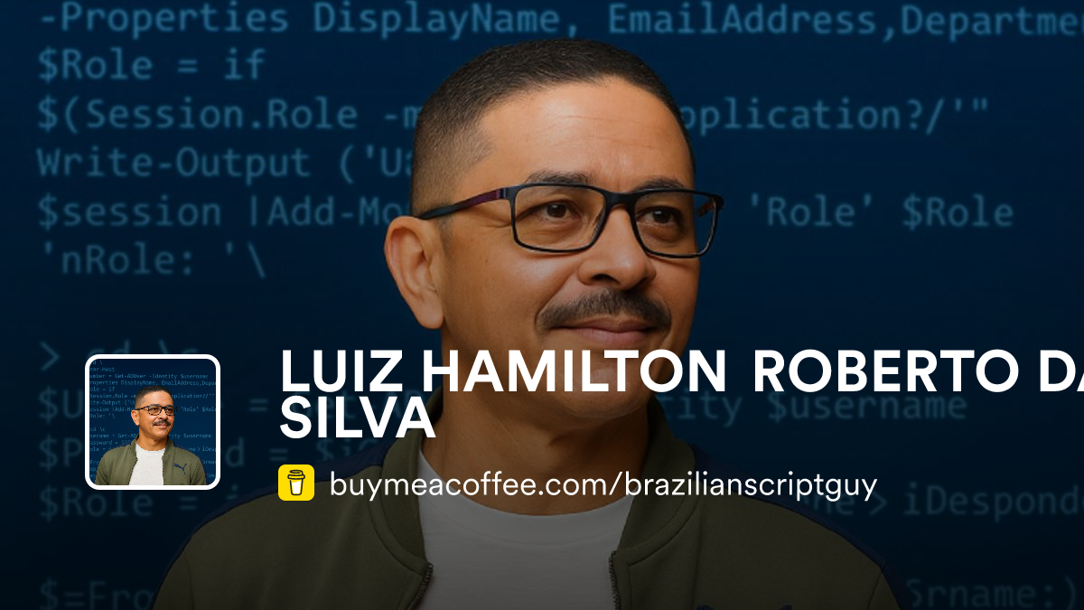 LUIZ HAMILTON ROBERTO DA SILVA - Buymeacoffee