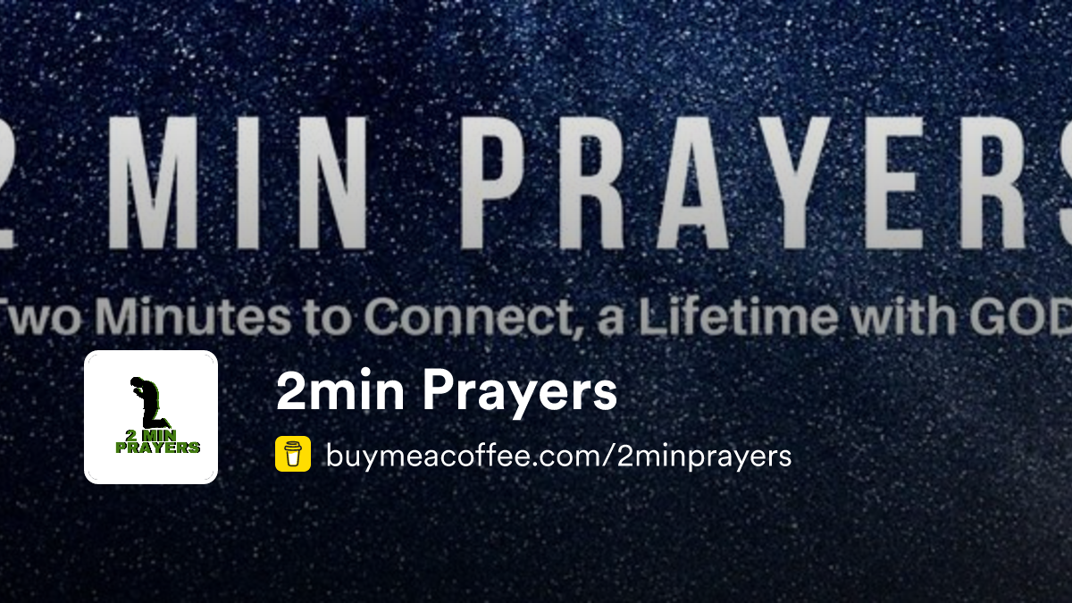 2min Prayers - Buymeacoffee