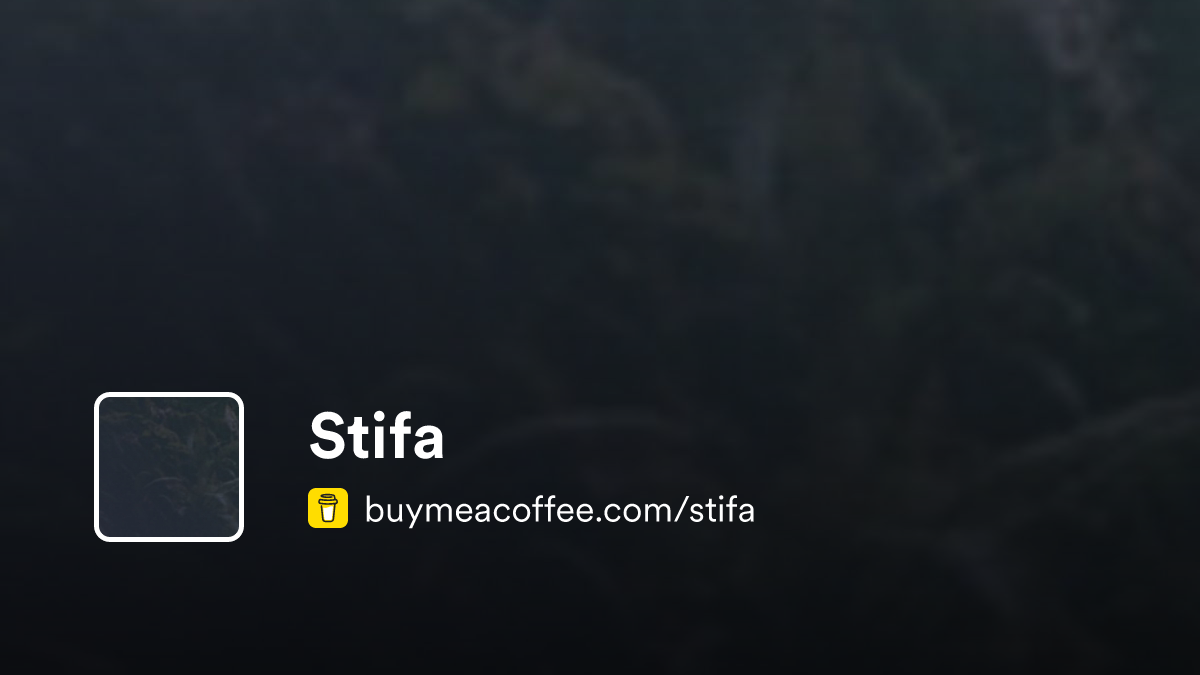Stifa - Buymeacoffee