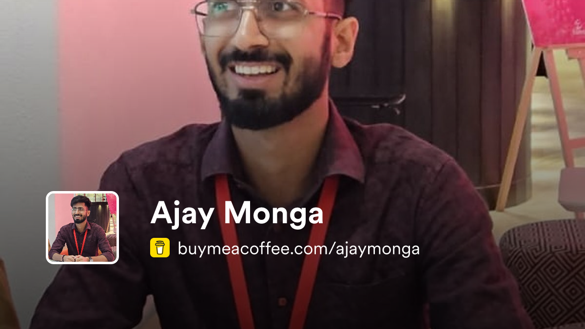 Ajay Monga - Buymeacoffee