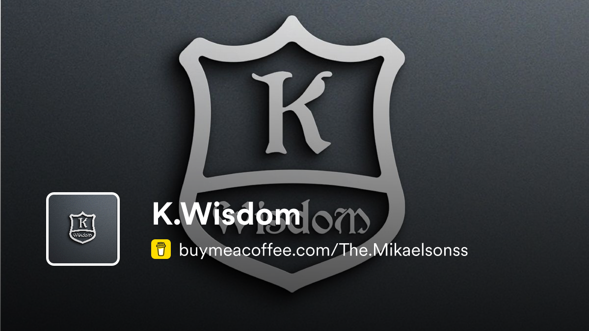 K.Wisdom - Buymeacoffee