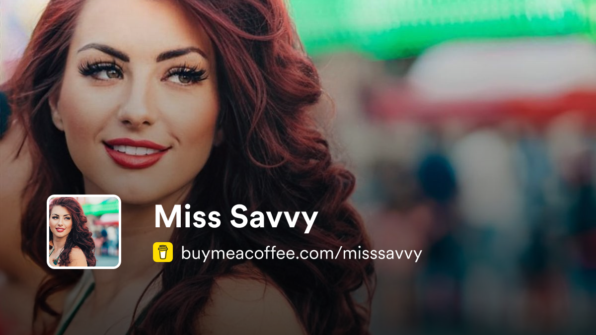 Miss Savvy - Buymeacoffee