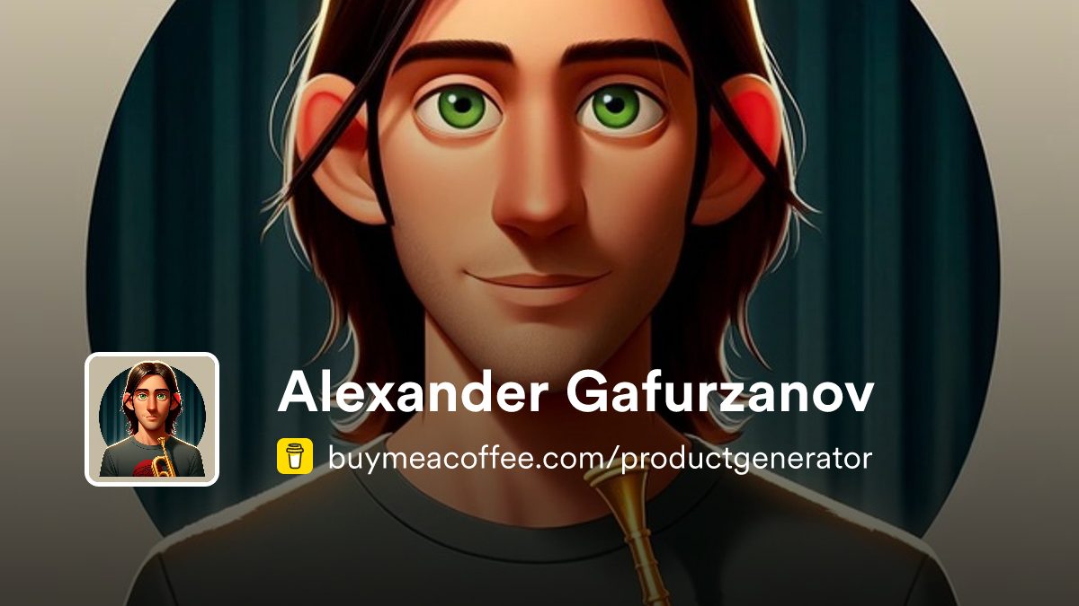 Alexander Gafurzanov - Buymeacoffee