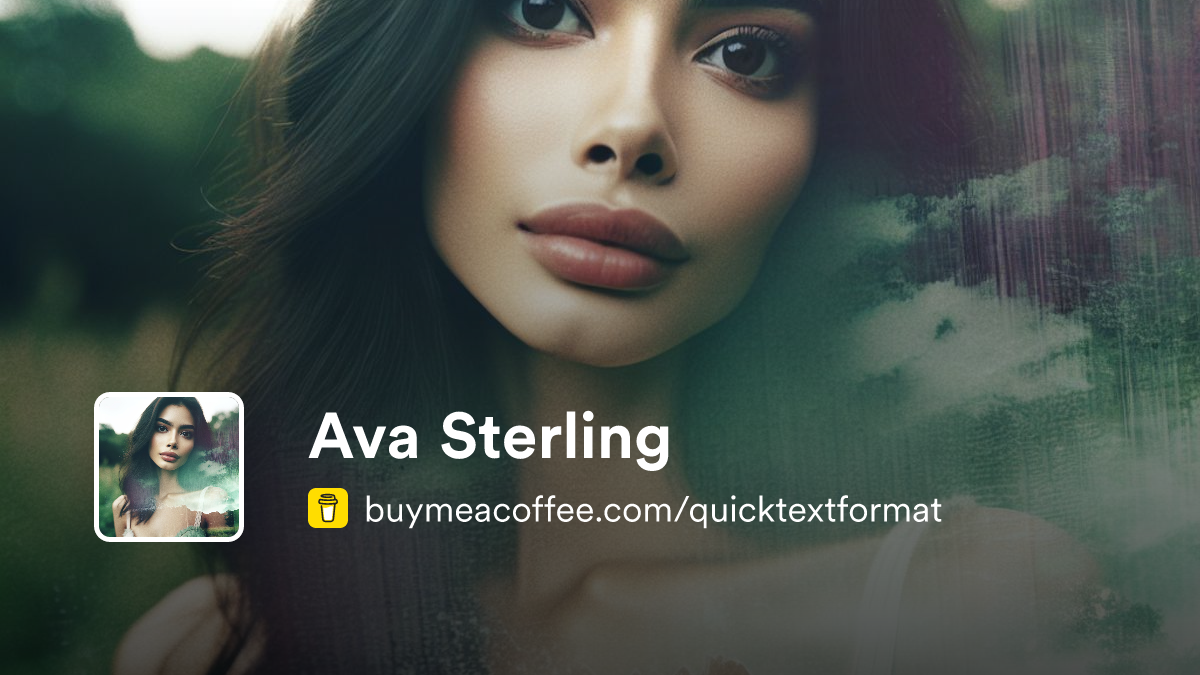 Ava Sterling - Buymeacoffee
