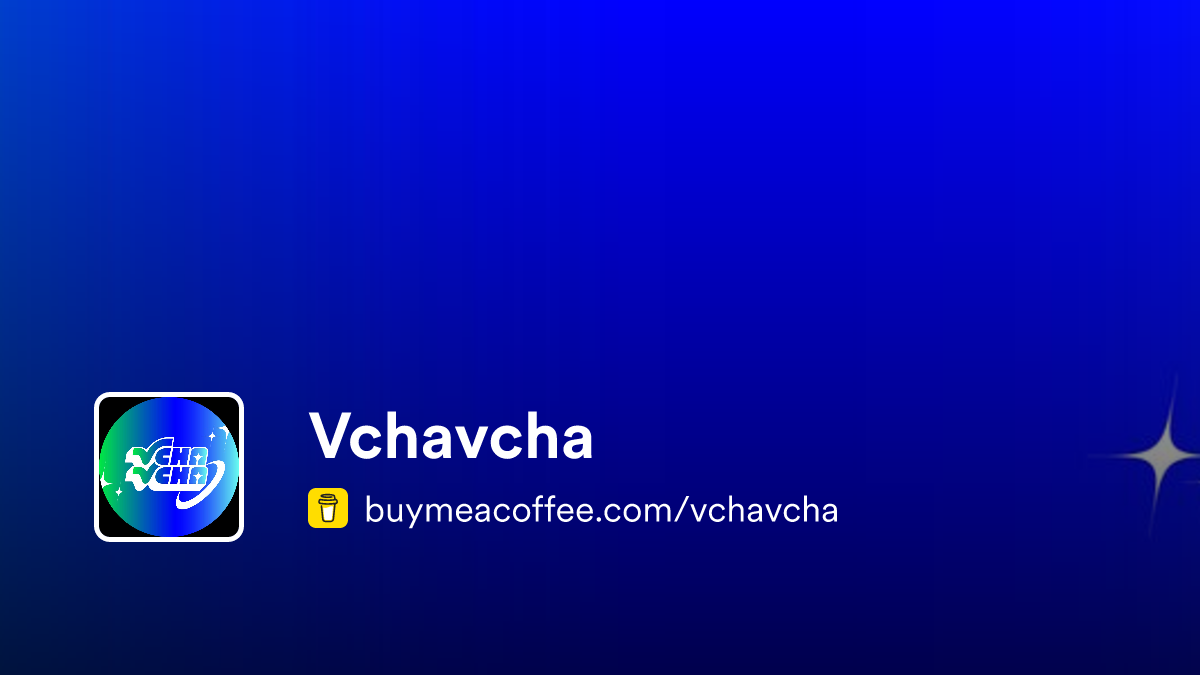 Vchavcha - Buymeacoffee