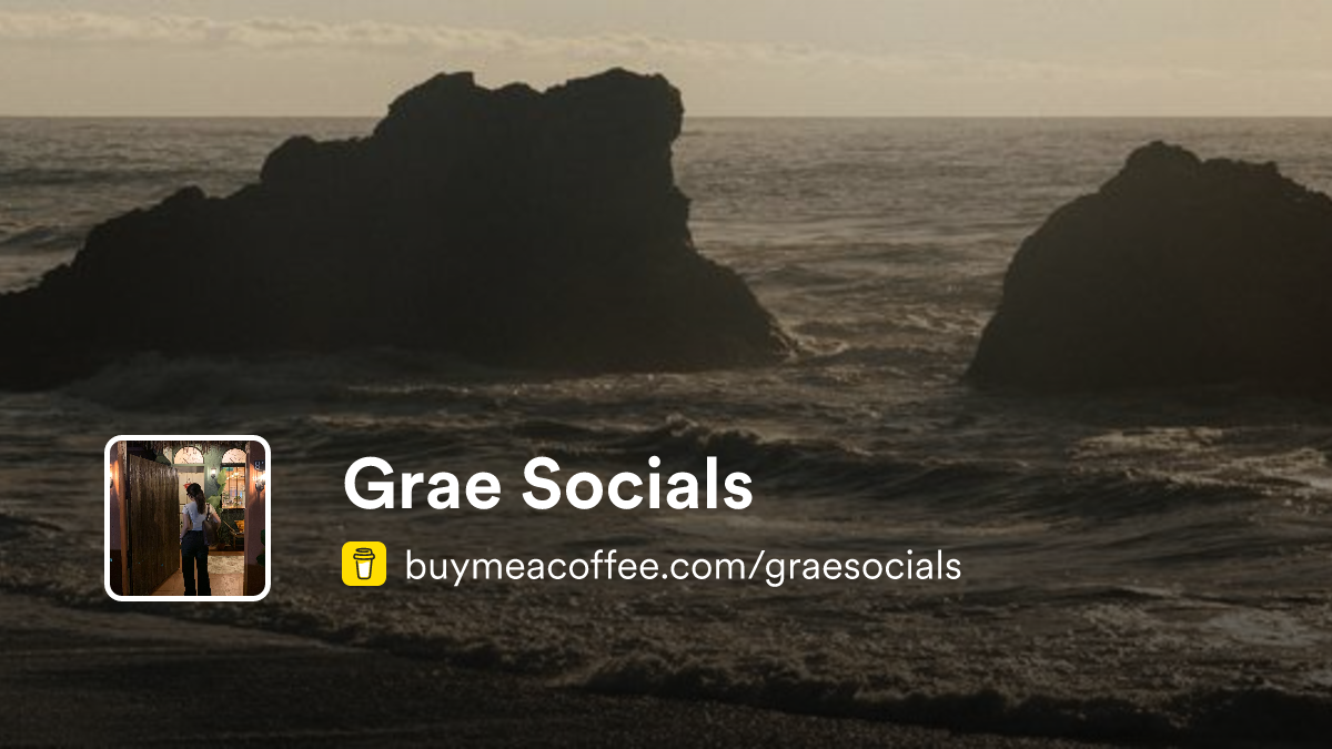 Grae Socials - Buymeacoffee