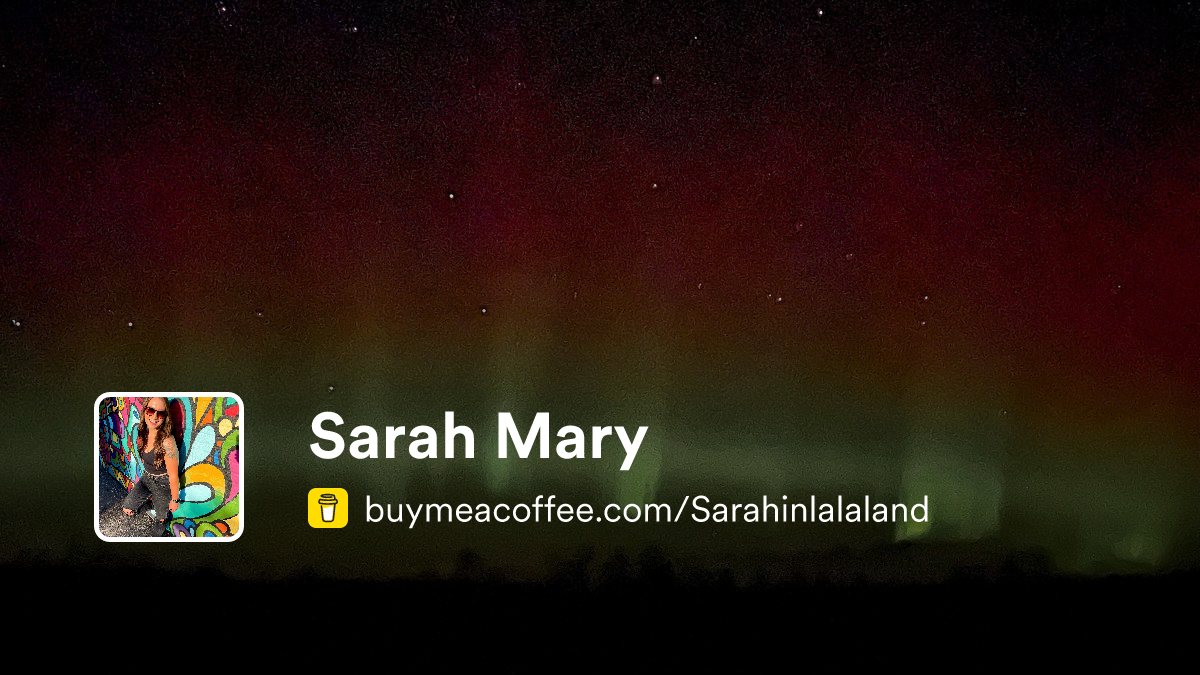 Sarah Mary - Buymeacoffee