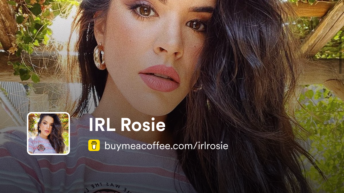IRL Rosie - Buymeacoffee