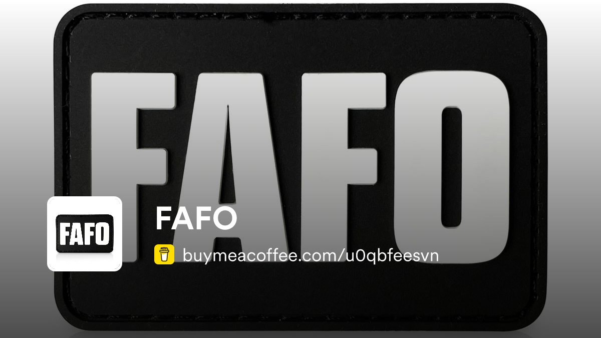 FAFO - Buymeacoffee