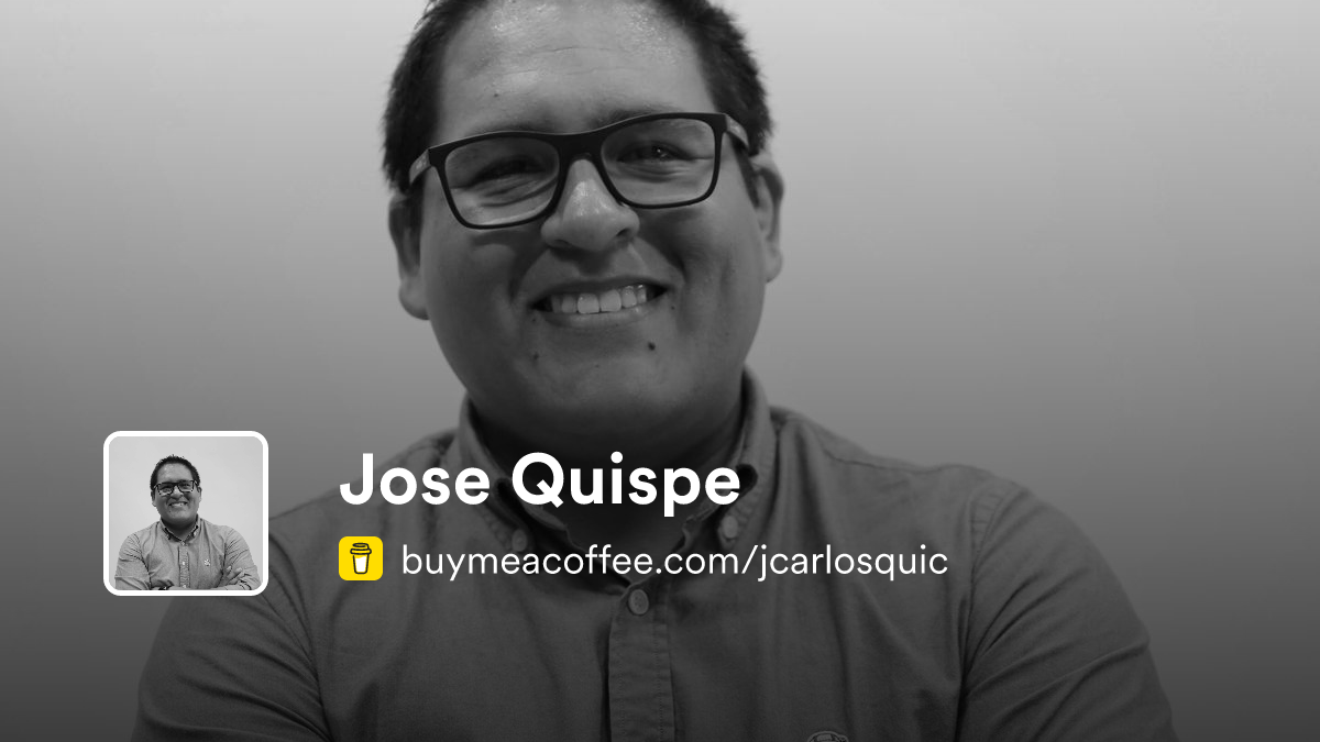 Jose Quispe - Buymeacoffee