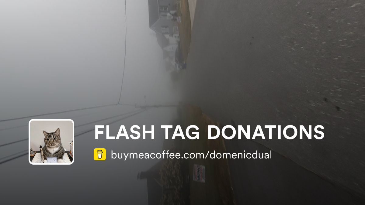 FLASH TAG DONATIONS is Running severs and in game talking - Buymeacoffee