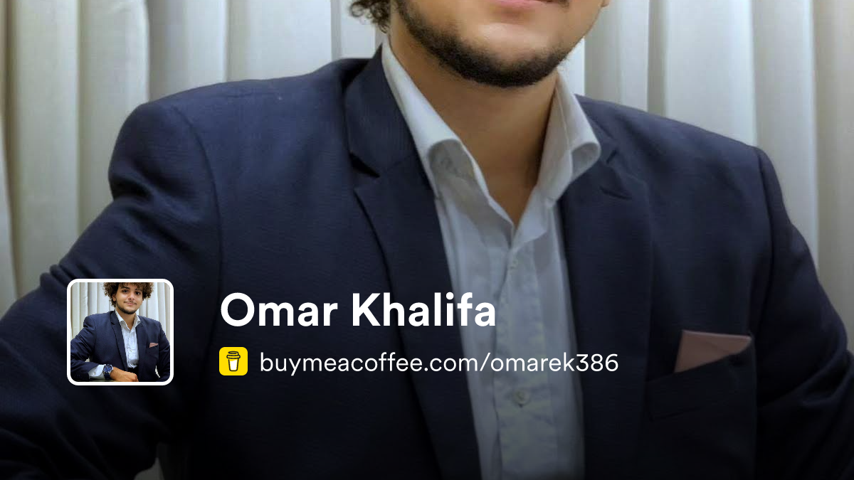 Omar Khalifa - Buymeacoffee