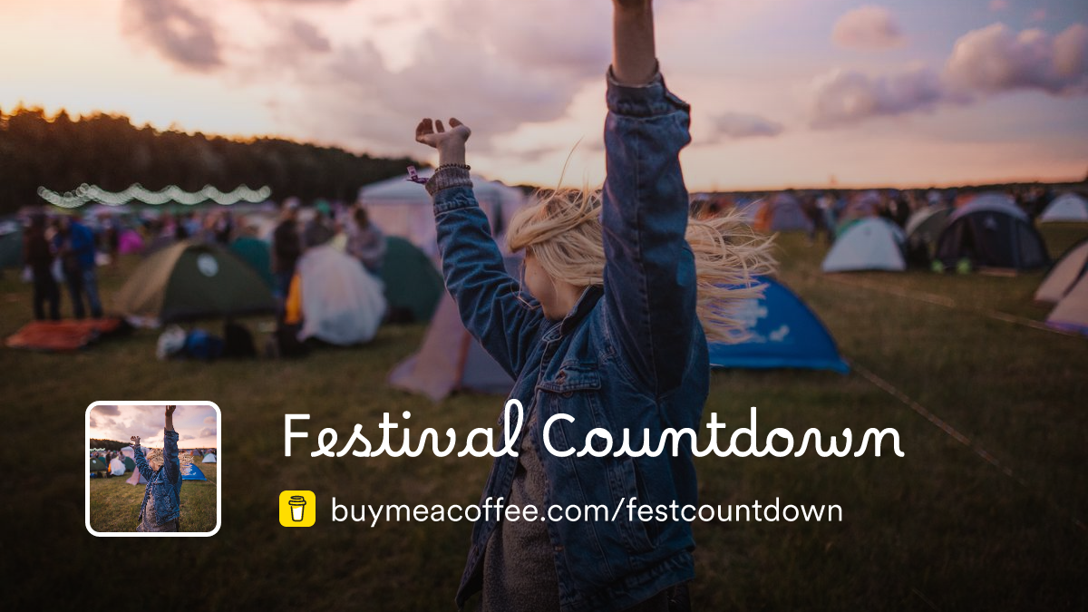 Festival Countdown - Buymeacoffee