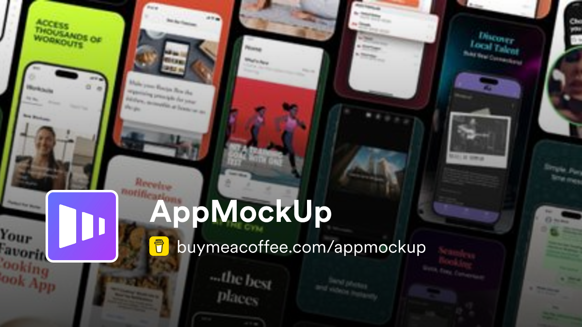 AppMockUp is building a design tool for creating stunning screenshots for apps - Buymeacoffee