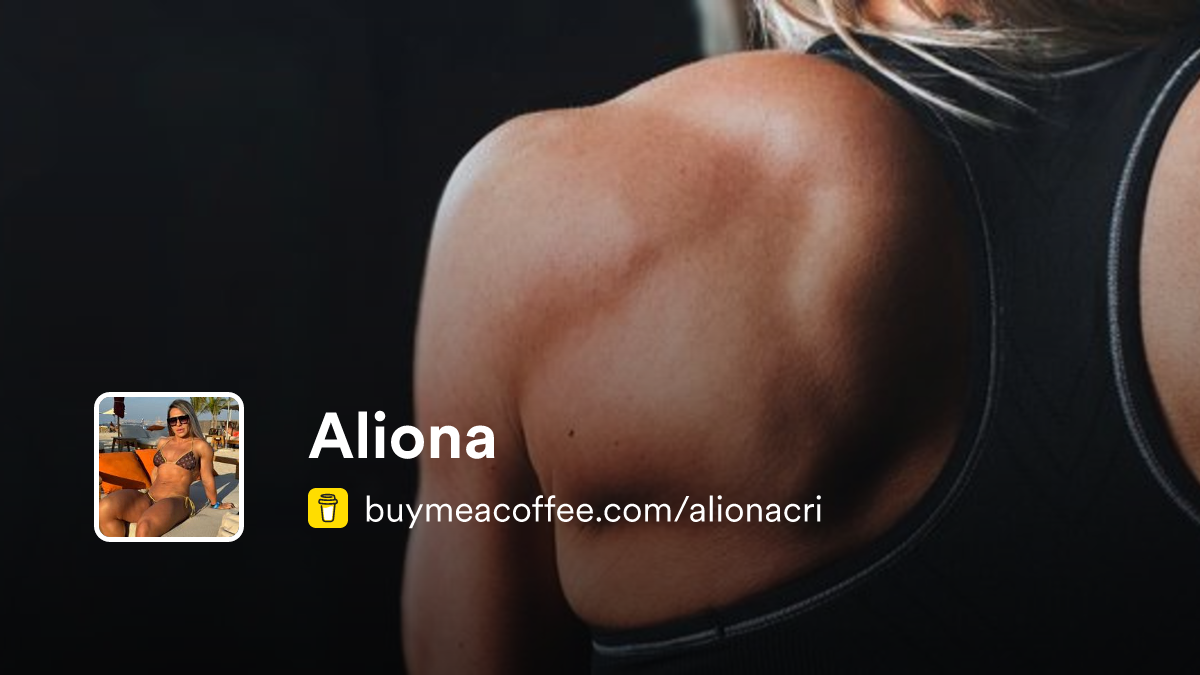 Aliona is Let’s transform your body and health together! 💪🔥 - Buymeacoffee