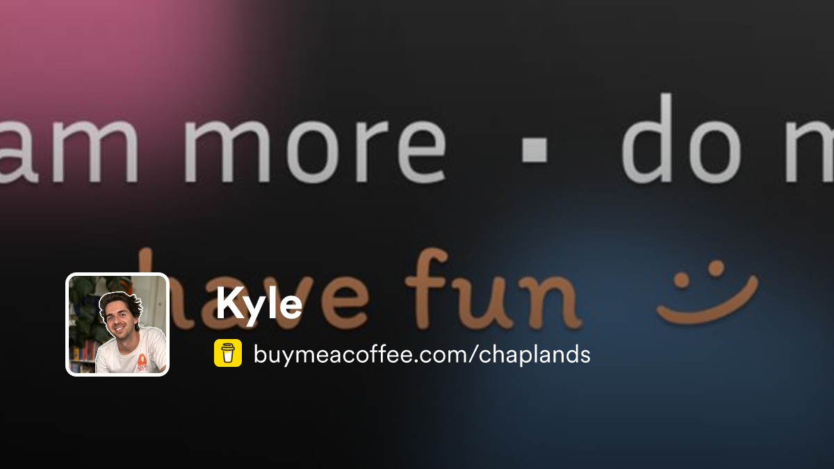 Kyle is building (hopefully) useful things in public - Buymeacoffee