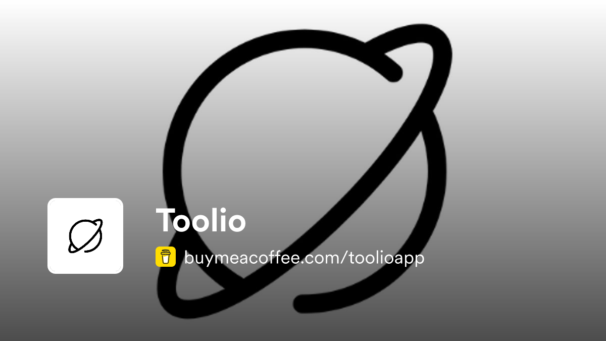 Toolio - Buymeacoffee