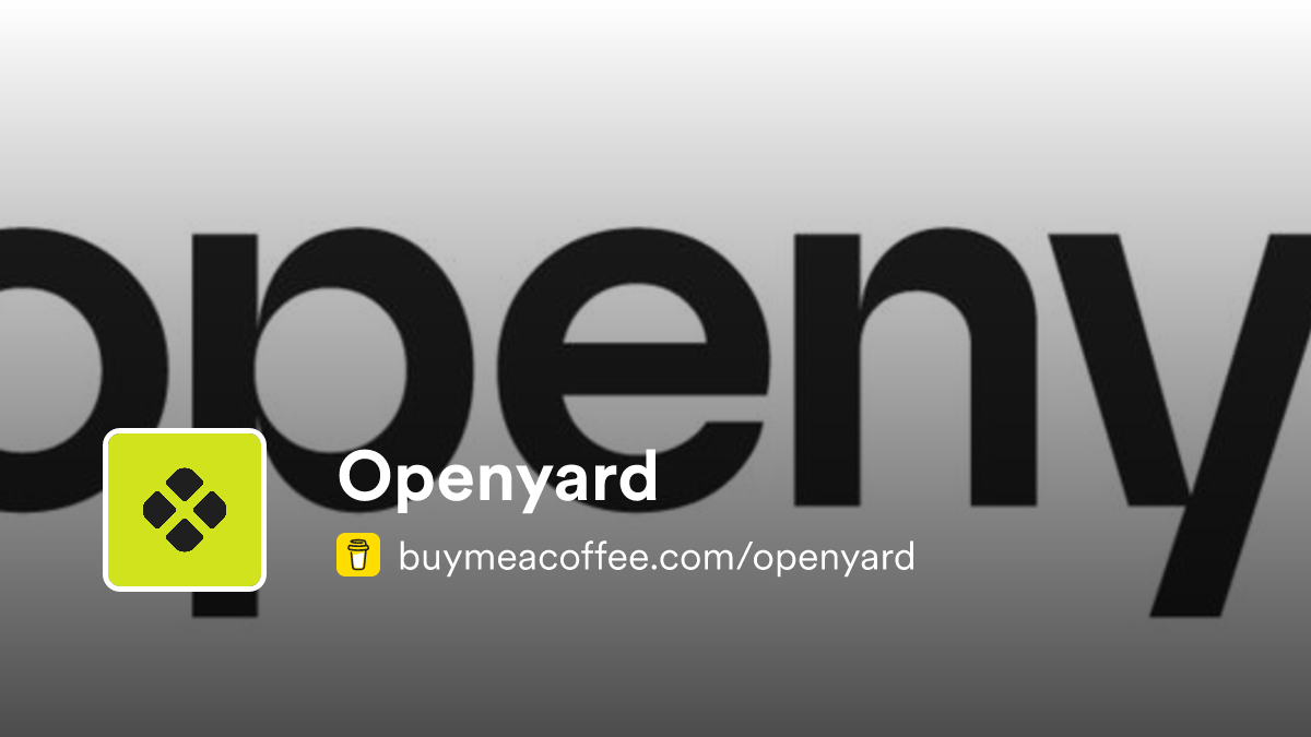 Openyard - Buymeacoffee