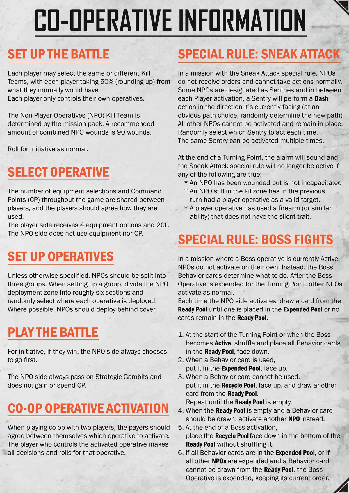 Kill Team Solo/Co-Op alternative rulesets — ThirdChoice - Buymeacoffee