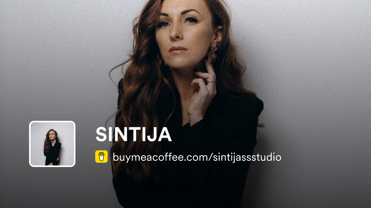 SINTIJA - Buymeacoffee