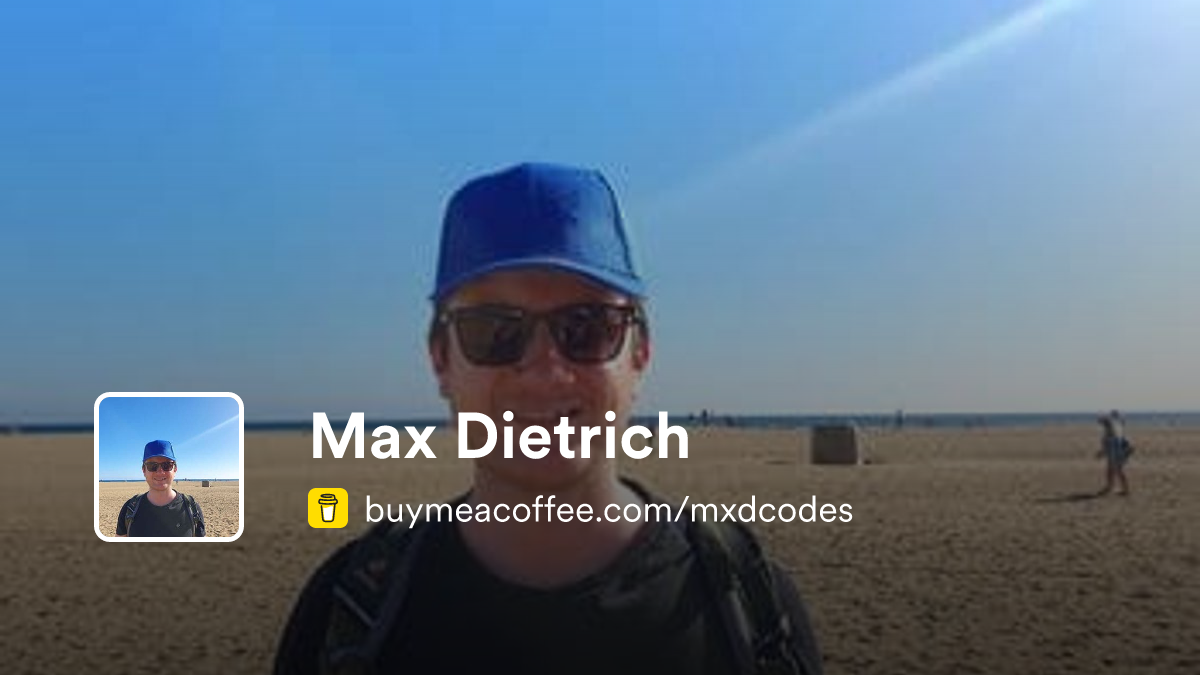 Max Dietrich - Buymeacoffee