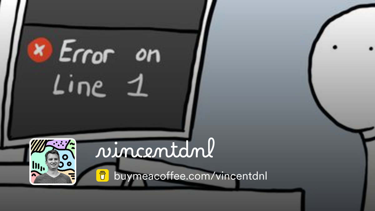 vincentdnl is creating comics about software development - Buymeacoffee
