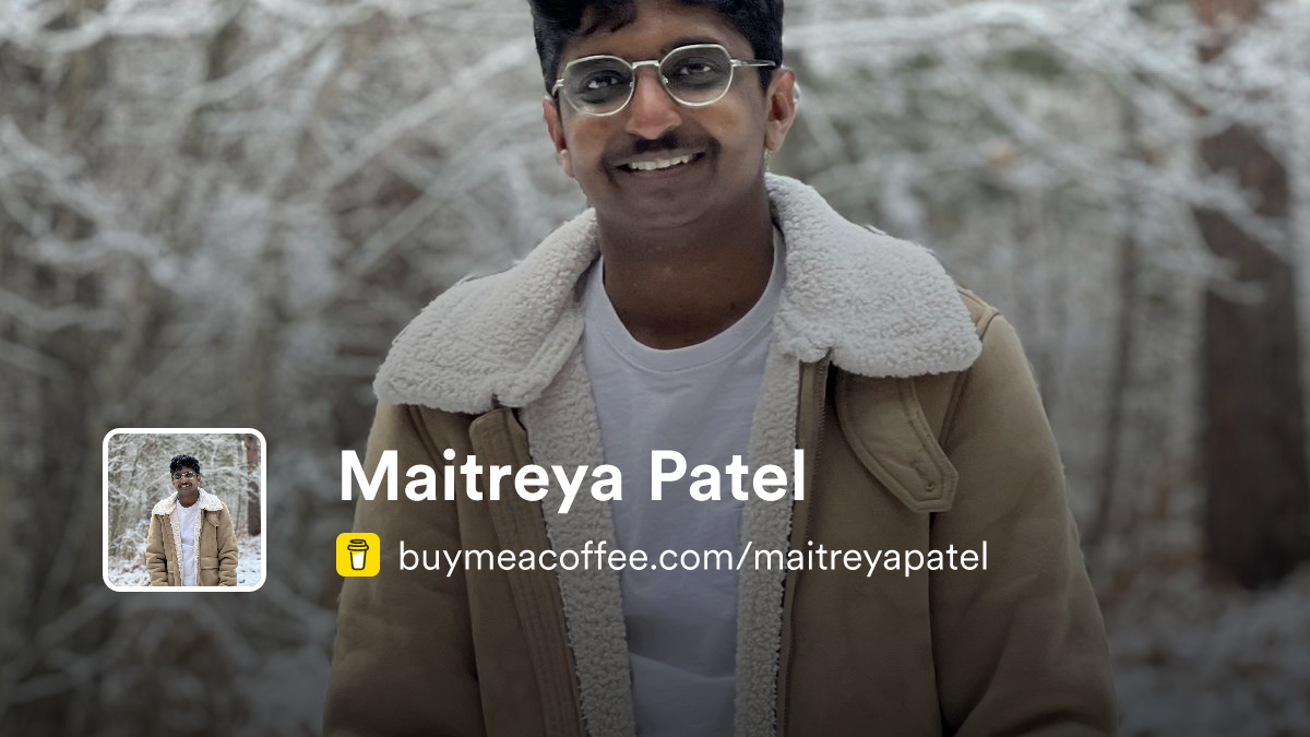 Maitreya Patel - Buymeacoffee