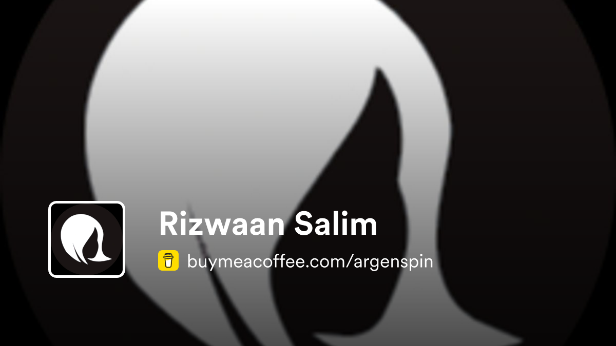 Rizwaan Salim - Buymeacoffee