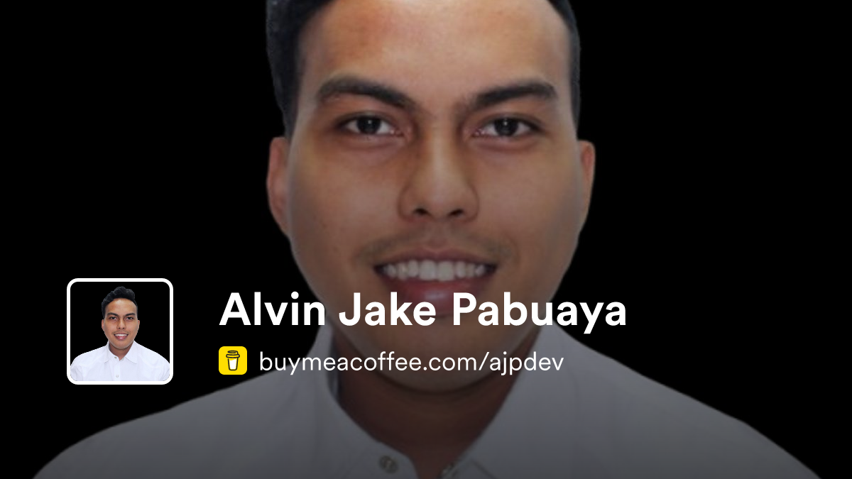 Alvin Jake Pabuaya - Buymeacoffee