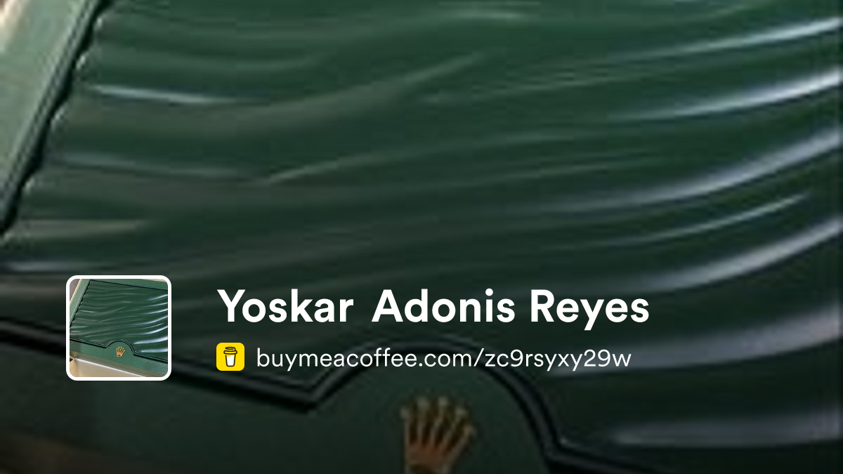 Yoskar Adonis Reyes - Buymeacoffee