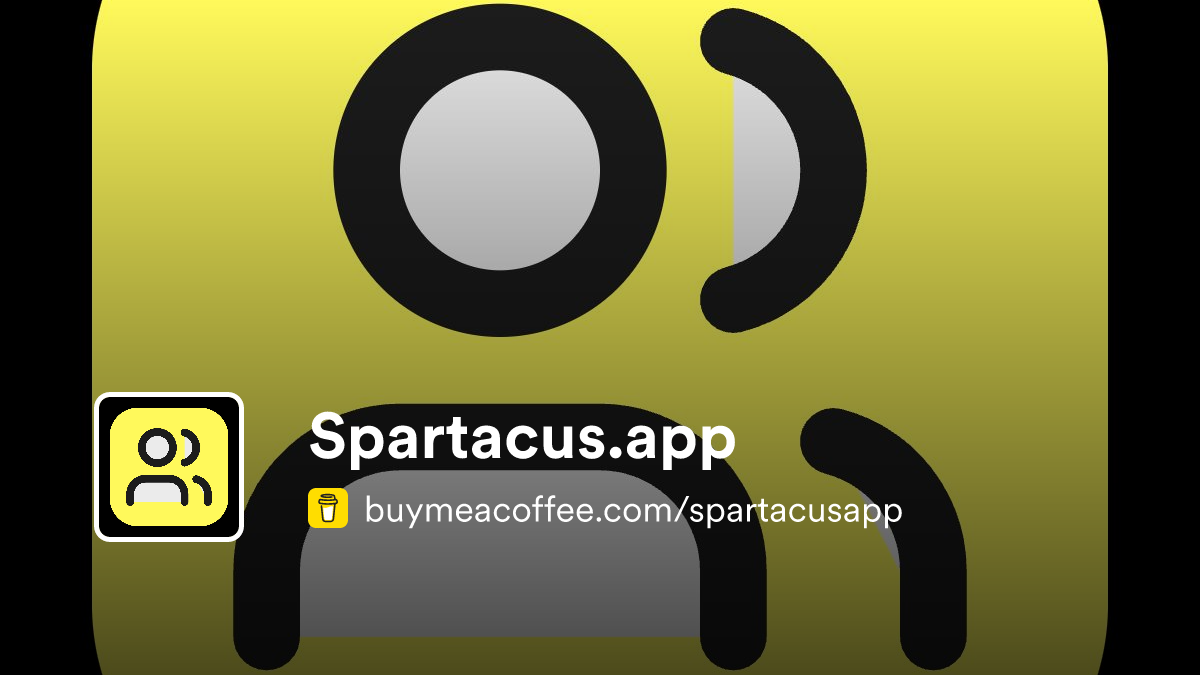 Spartacus.app - Buymeacoffee