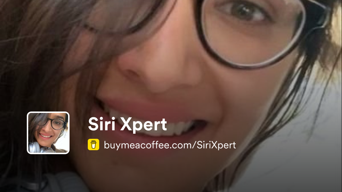 Siri Xpert - Buymeacoffee