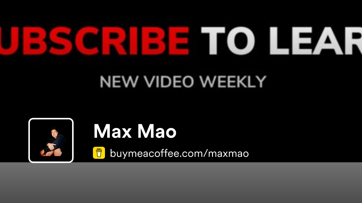 Max Mao - Buymeacoffee