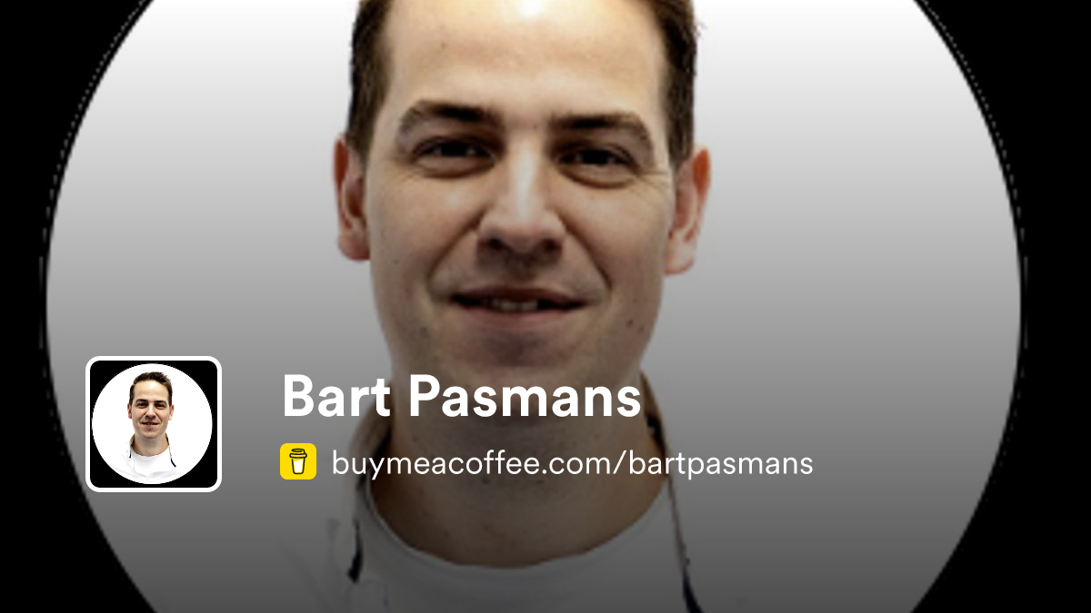 Bart Pasmans - Buymeacoffee