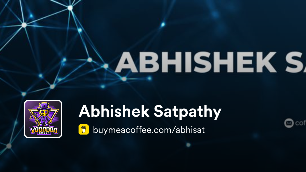 Abhishek Satpathy is Mobile Apps, Web Apps, Digital Games, Automation Scripts - Buymeacoffee