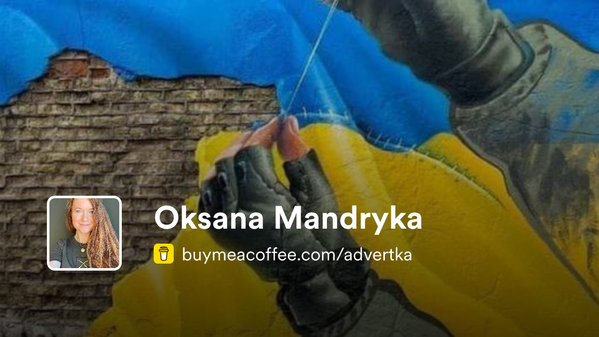 Oksana Mandryka - Buymeacoffee