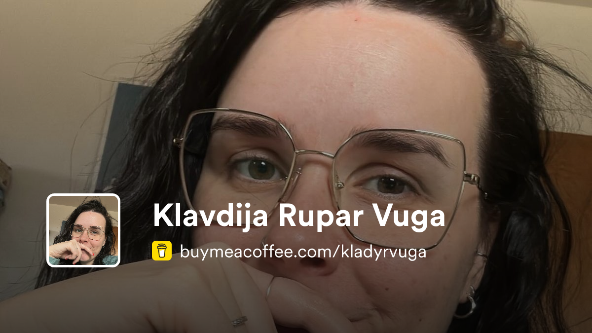 Klavdija Rupar Vuga - Buymeacoffee