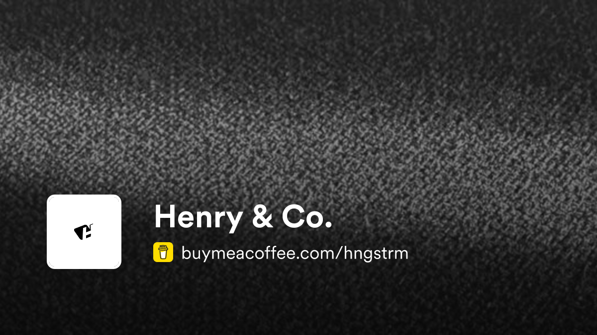 Henry & Co. - Buymeacoffee