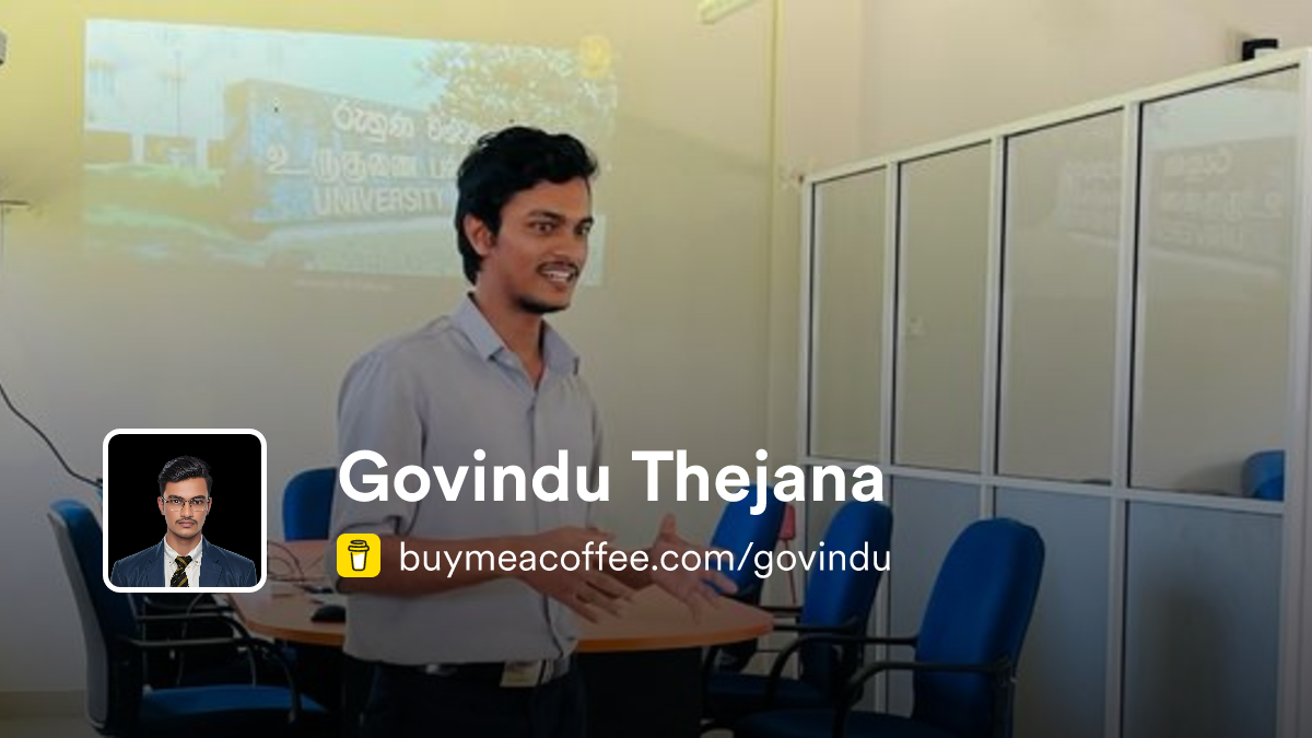 Govindu Thejana - Buymeacoffee